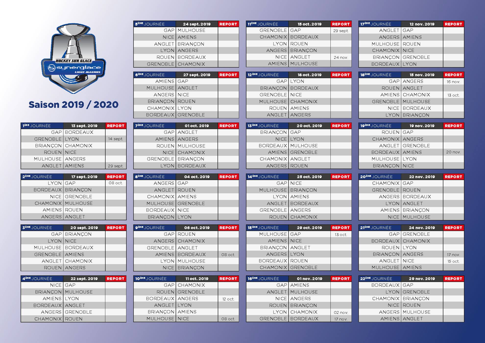 Hautes-Alpes : hockey, le calendrier Ligue Magnus dévoilé
