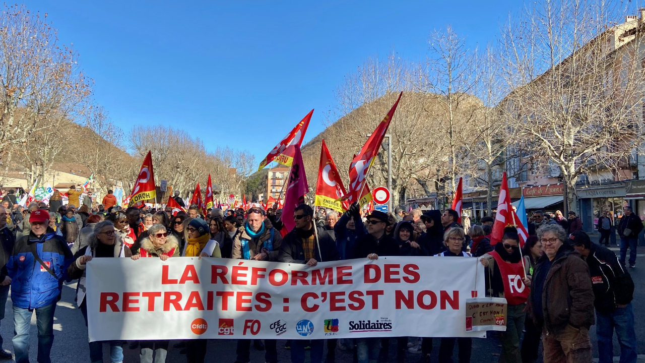 Alpes du Sud : une mobilisation en baisse contre la réforme des retraites Alpes du Sud : une mobilisation en baisse contre la réforme des retraites